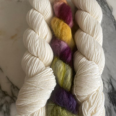 Winterberry Sock Setfull Skein 2 Mini Skeinsfingering/sock Weight75 Superwash Merino Wool/25 ...