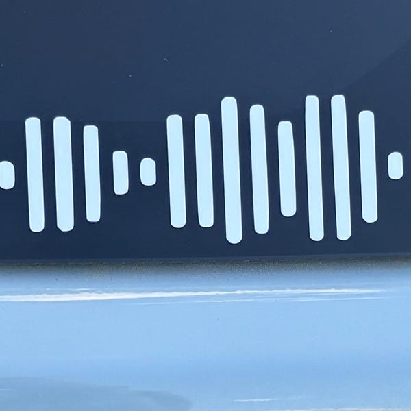 Custom Spotify Song Code Vinyl Decal - Choose Your Own Custom Song ...