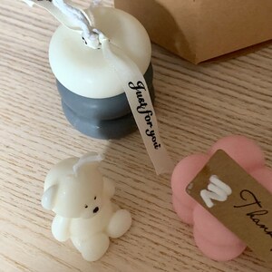 Mini Bear Candle Teddy Bear Candle Baby Shower Small Candles Birthday ...