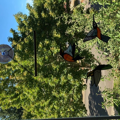 Orange Tree Stained Glass Window Corner Decororange Tree - Etsy Australia