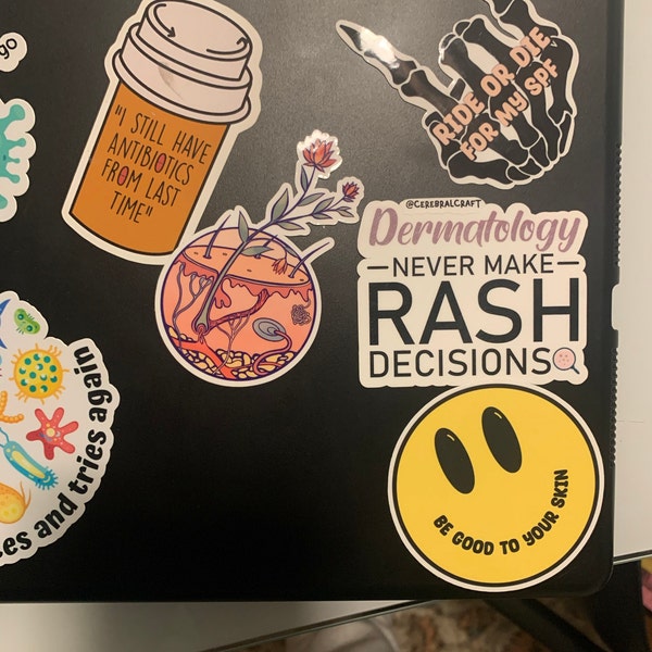 Be Good to Your Skin Smiley Face Sticker, Esthetician Gift, Skin Care ...