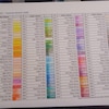 180 Colors 1 Page DIY Blank Color Chart /swatch Sheet Digital Download ...
