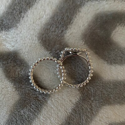 925 Sterling Silver Monogram Flip Ring, Two Sided Ring, Double Side ...
