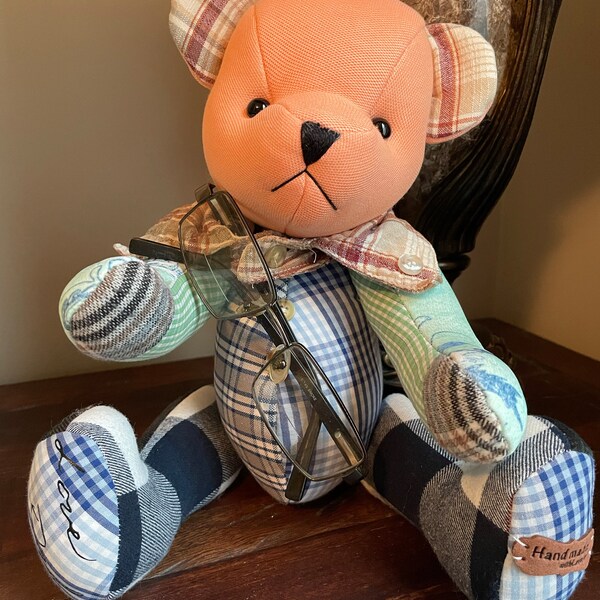Memory Bear Made From Sentimental Items That You or Someone Else ...