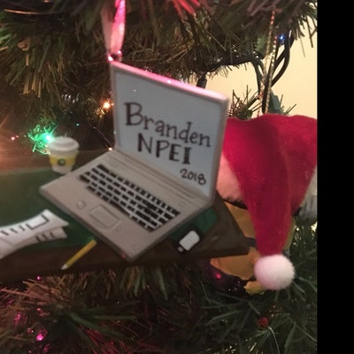 Laptop Computer Personalized Ornament Desk Office New - Etsy
