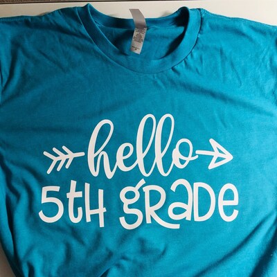 Hello 5th Grade Svg, Hello Fifth Grade Svg, 5th Grade Svg, Fifth Grade ...