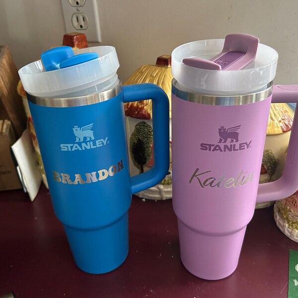 Personalized Floral Stanley Cup 30 Oz, Wildflower Engraved Tumbler ...