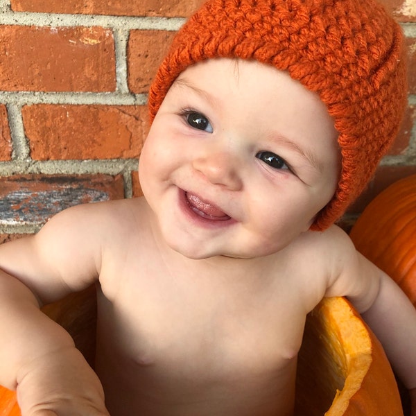 Pumpkin Baby Hat - Etsy