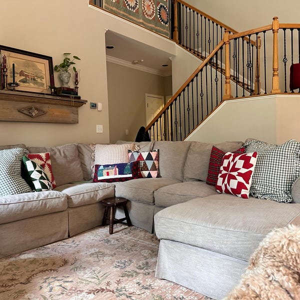 Primitive Christmas Gift Tags, Holiday Tags, Set of 10 Handmade Country ...