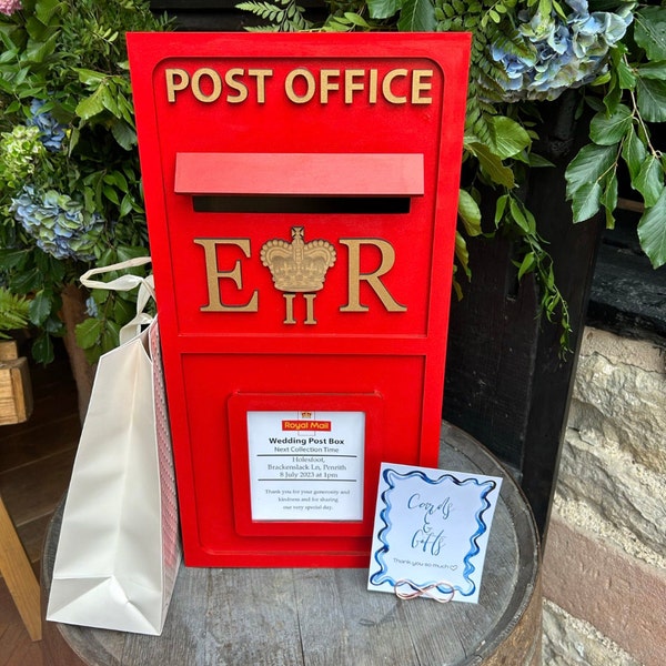 Wedding Post Box - Lockable Wedding Post Box - DIY Post Box - Party ...