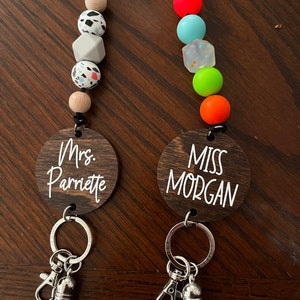 Groovy Sparkly Lanyard Personalized Lanyard for Badge 80's Lanyard ...