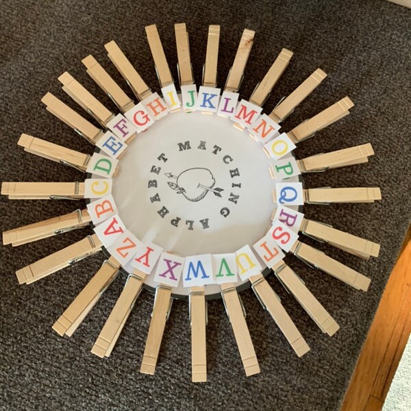 Alphabet Matching Wheel, Uppercase & Lowercase, Busy Binder Activity ...