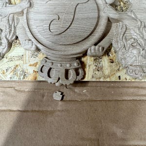 Victorian Flourish: Carved Wooden Archway Keystone, Unpainted, 1pc ...