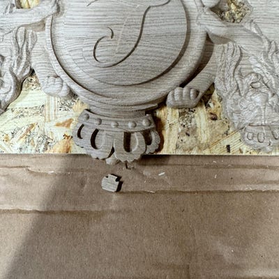 Baroque Style Wooden Arch Decoration Classic Swirls and Foliage Design ...