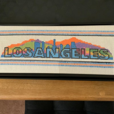 Los Angeles Skyline Digital Cross Stitch Pattern Download, PDF Cross ...