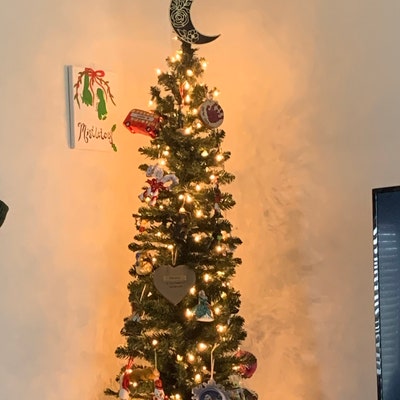 Wishing You A Blessed Yule 7 Piece Ornament Set. With Matching Storage ...