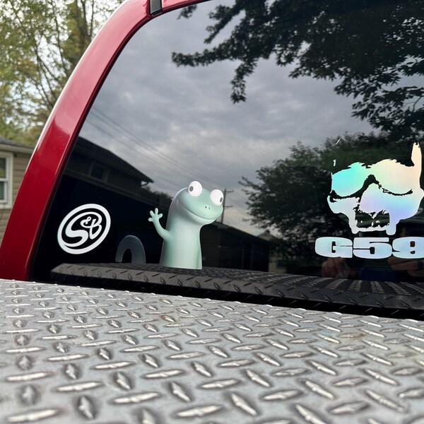 Elio Lizard Transfer Decal – Viral Tiktok Meme Sticker (2-piece Design ...