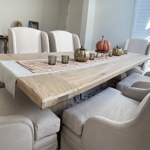 EXTRA WIDE Linen Fabric by the Yard From Europe / UNDYED Linen Fabric ...