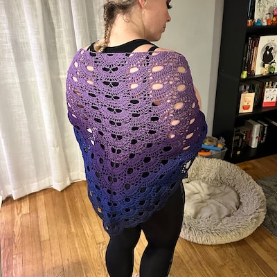 Handmade Glitter Shimmery Elegant Crochet Virus Shawl Scarf Wrap - Etsy