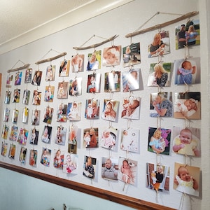 PHOTO or Message PEG & Push PIN Hessian Board / Rustic Burlap | Etsy