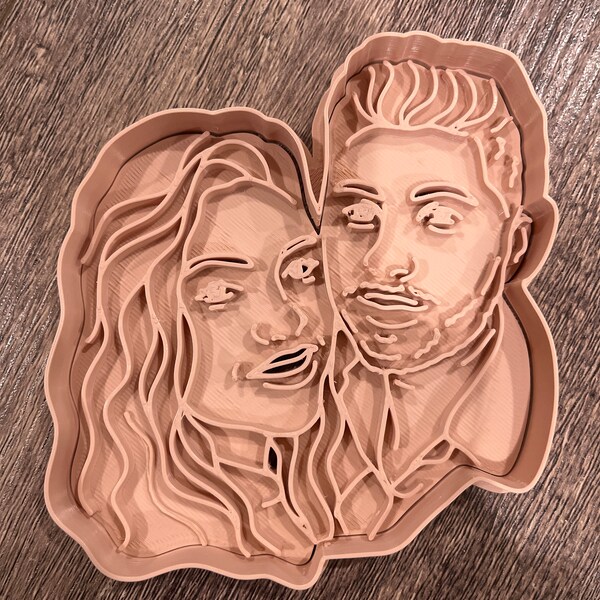 Custom Portrait Gift Personalized Face Cookie Cutter Pastry Fondant ...