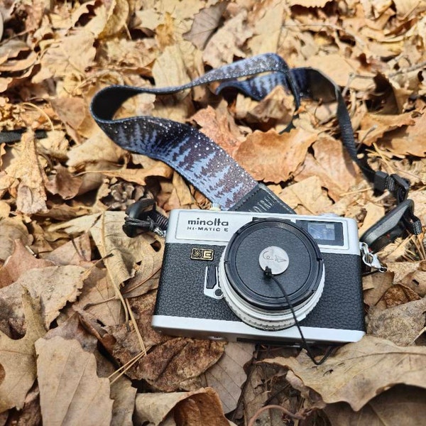 Flower Field Tan Camera Strap Design With Brown Vegan Leather ...