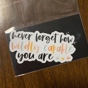 Sticker Quotes Inspirational Decals Waterproof Stickers - Etsy