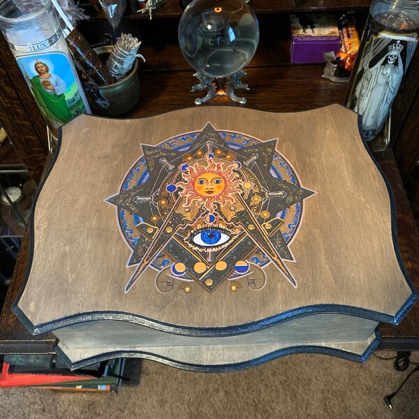 Witch Box - Wooden Boxes, Pentacle Box Witchcraft Magick Witch Oil ...