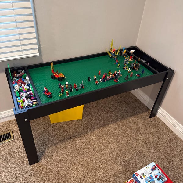 Building Bricks Table, Activity Table, Building Blocks Table, Kids ...