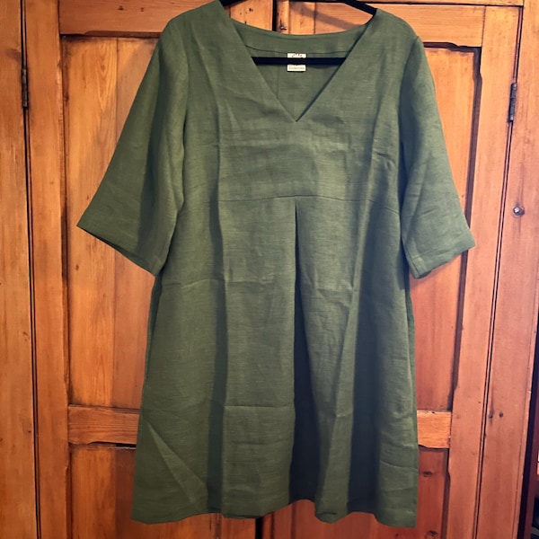 Linen Tunic 'yvette', Plus Size Tunic, Linen Dress for Women, Linen ...