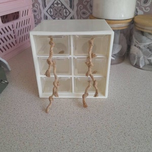 2 in 1 Perch Natural Wood Perch and Swinging Pine Dowel Perch With ...