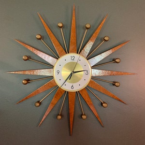 Rust Large Wall Clock Rust Game Metal Modern Wall Clock Copper | Etsy