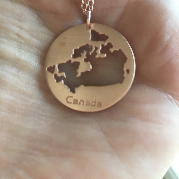 Canada Necklace, Canada Pendant, Canada Charm, Canada Souvenir,canada ...
