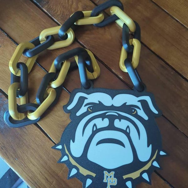 Custom Fan Chain Giant Logo Necklace Sports Homerun Turnover Jumbo ...