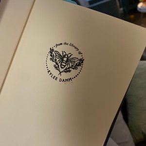 From the Library of Stamp Book Stamp Personalized Bee Ex - Etsy