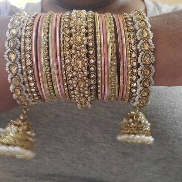 Traditional Rajawadi Bridal Chuda, Rajathani Bridal Chuda Set ...