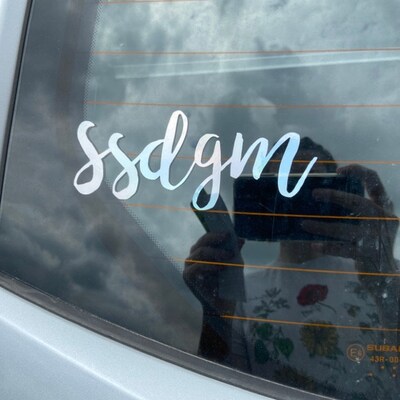 SSDGM Car Decal Large MFM My Favorite Murder Laptop Decal - Etsy