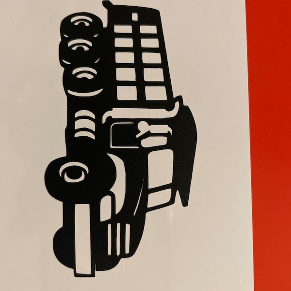 Dump Truck Owner Operator Tri-axle Vinyl Decal 22 Colors 8 Sizes to ...