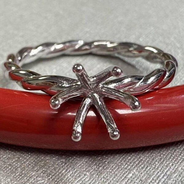 925 Sterling Solid Silver, Infinity Blank Channel Ring Setting, Good ...