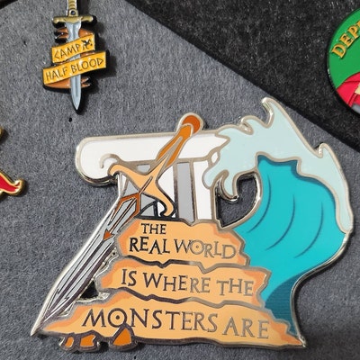 Percy Jackson Book Quote Enamel Pin Story Stack Pin Bookish Gift for ...