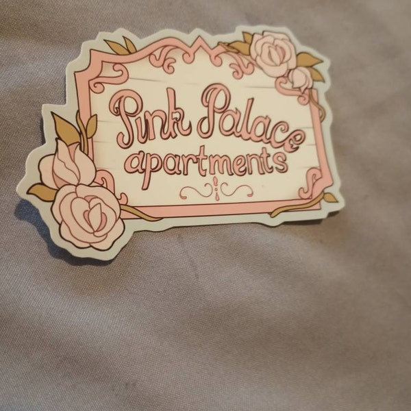 CORALINE || Pink Palace Sign || Vinyl Sticker || Waterproof / Laminated ...