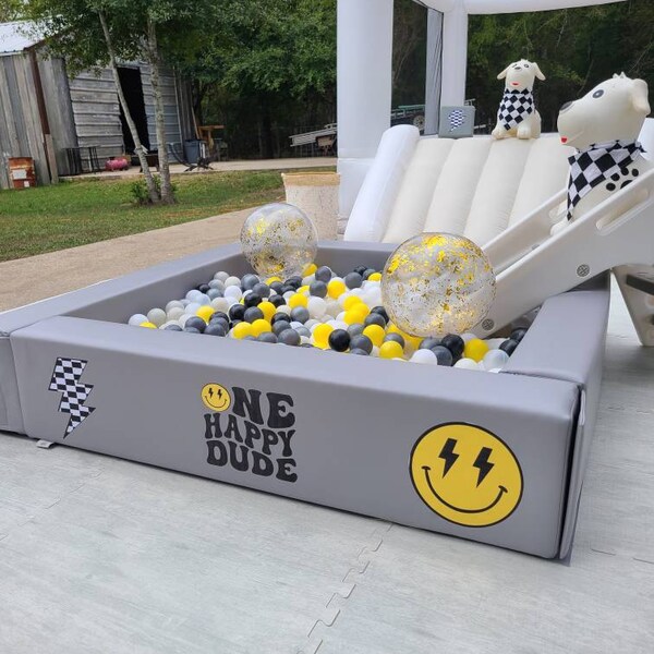 One Happy Dude PNG SVG, First Birthday SVG, Retro Wavy Text, Happy Face ...