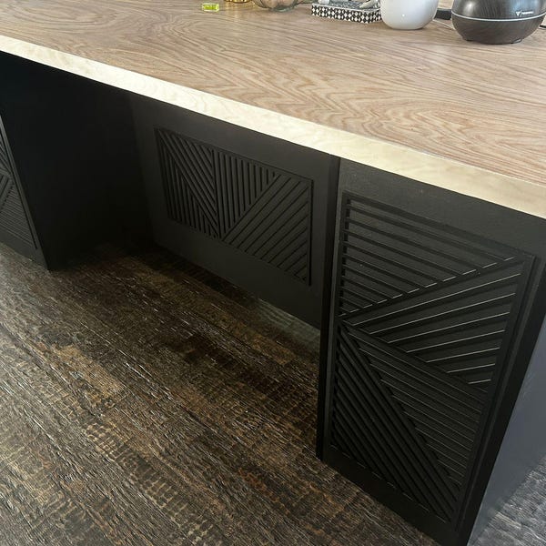 Striped Mountain Lazer Cut Wood Wall Decor Art, Set of 3 A Beautiful ...