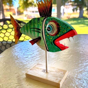 Palm Leaves Art Sculpture, Fishing Gift for Nautical Decor, Palm Trea ...
