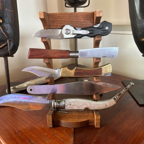 Stand for Knife With Sheath or Two Knives Display Holder - Etsy