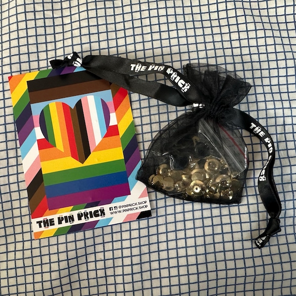 Non-binary Ribbon Pin — Subtle Pride Flag Small Mini Minimalist Enamel ...