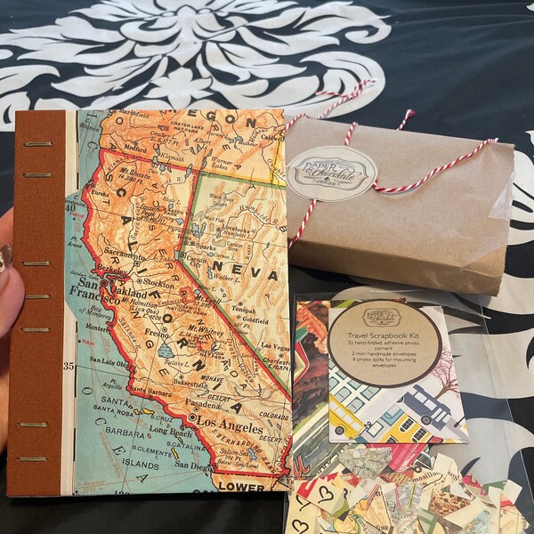 USA Map Travel Scrapbook, Honeymoon Wedding Journal, Senior Road Trip ...
