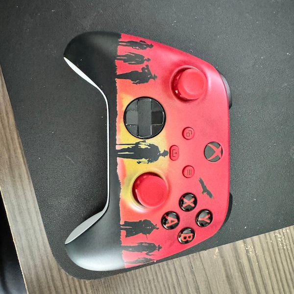 Custom Painted Controller, Western Sunset RDR2 Themed, for Xbox - Etsy