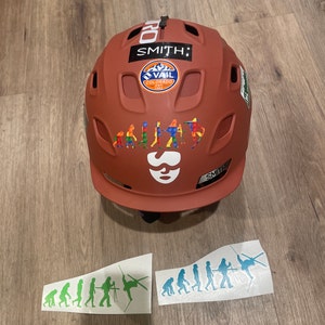 Silver Ski Evolution Sticker - Etsy