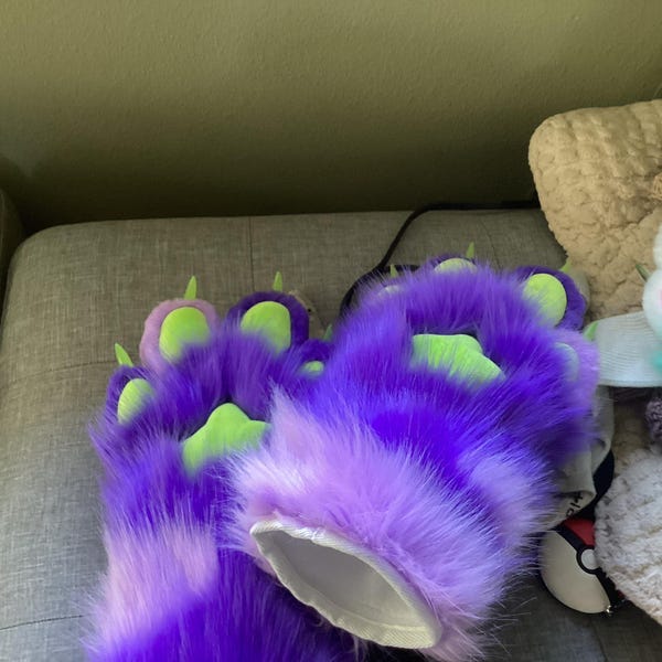 Alien Cat Paws Furry Paws Halloween Gift for Furry Cosplay Gloves Alien ...